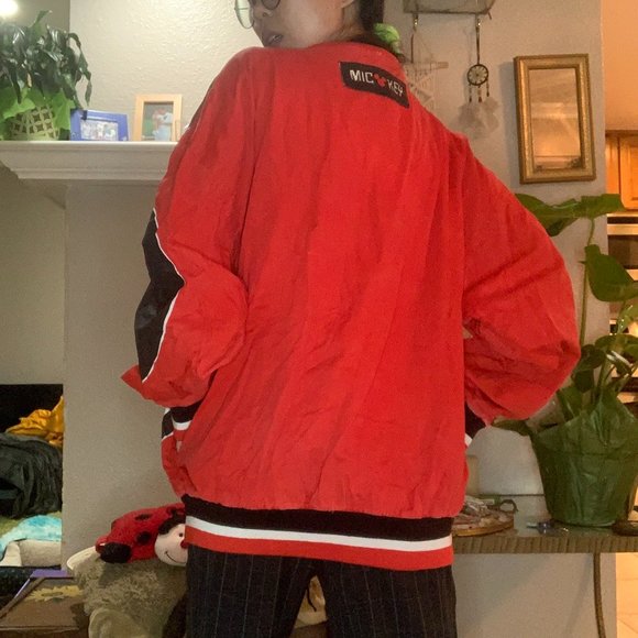 Disney | Jackets & Coats | Vintage Mickey Mouse Red Jacket | Poshmark
